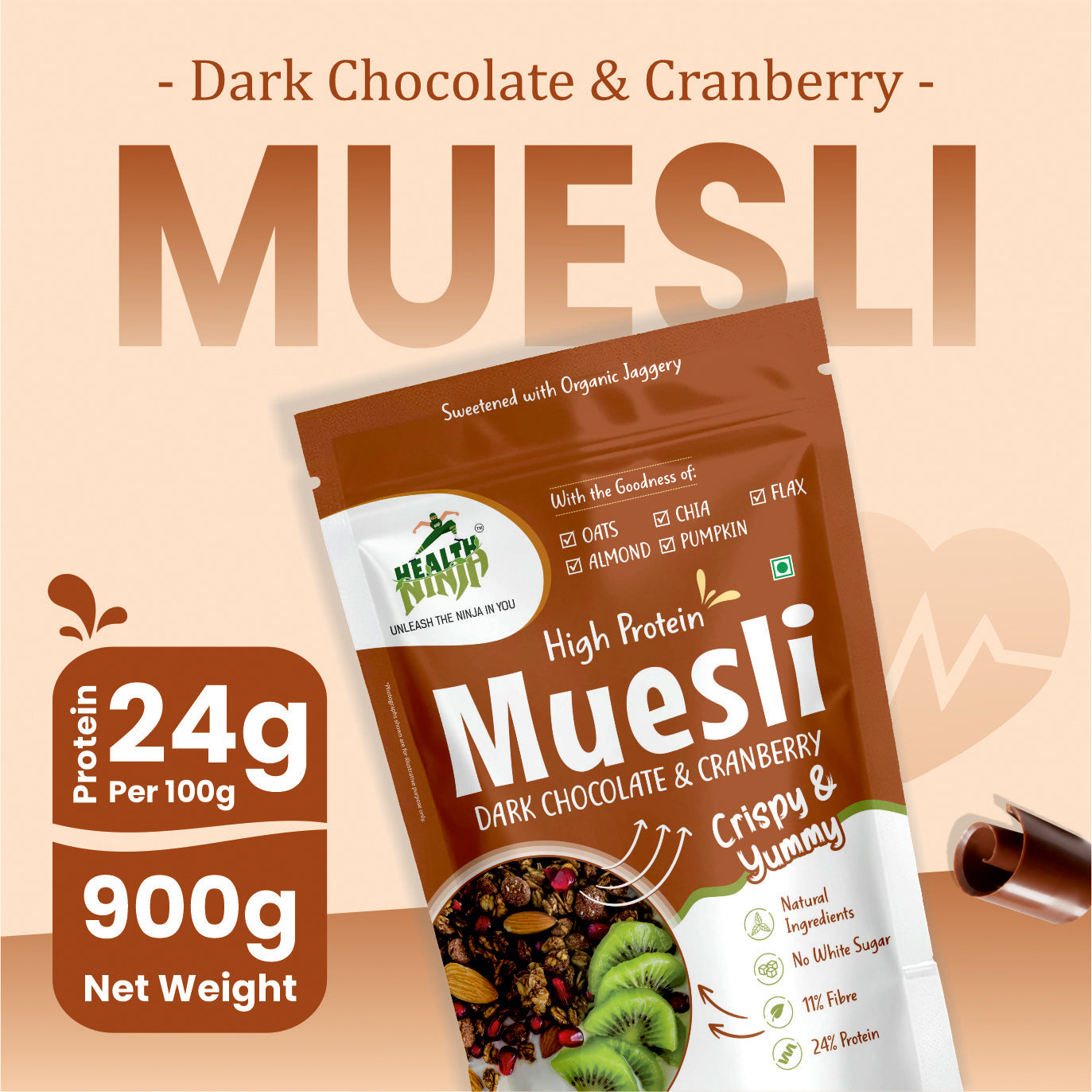 Buy High Fiber Muesli Online at Best Price Health Ninja